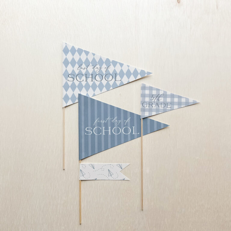 Printable Back-to-school Pennant Flags for Lasting Memories - Childhood ...